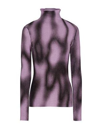 8 by YOOX VISCOSE PRINTED RIB KNIT SLIM FIT TOP