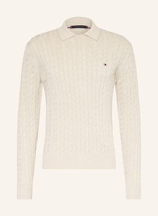Tommy Hilfiger Strick-Poloshirt weiss