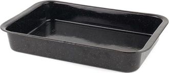 Russell Hobbs CW12611 Romano Vitreous Enamel Plat &agrave; R&ocirc;tir, Plaque &agrave; Four Rectangulaire, Acier &Eacute;maill&eacute; Vitrifi&eacute;, 36 cm, R&eacute;sistant au Four Jusqu&agrave; 230&deg;C/Thermostat 8, 