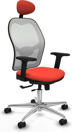 Piqueras y Crespo Home Office Chorquera mit 2D-Armen, h&ouml;henverstellbarer Lendenwirbelst&uuml;tze und festem Kopfteil, ausgestattet mit Syncro/Traslack und injiziertem Schaum