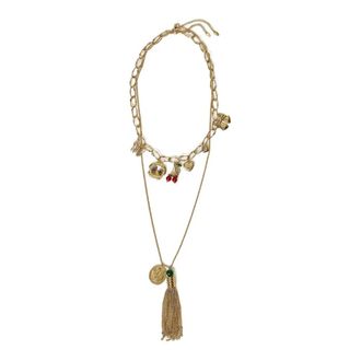 Twinset Femme, Accessoires, Multicolore, Taille: ONE Size Flower + Stone Necklace