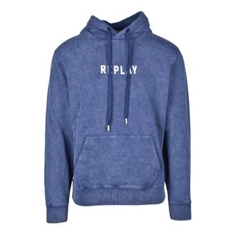 Replay Hooded Sweatshirt - - Sweatshirts & Hoodies - Herren - Blau - XL