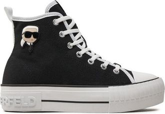 Karl Lagerfeld Sneakers aus Stoff KL60444 Schwarz