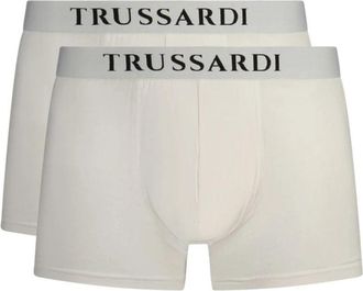 Trussardi Bianco Cotton Boxer Short - - Underwear - Herren - Wei&szlig; - XL