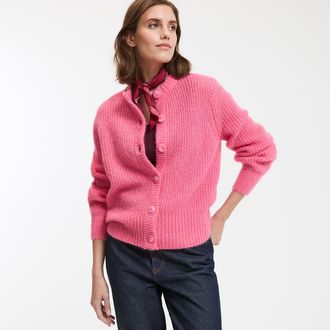 La Redoute Collections Cardigan Alpaga M&eacute;lang&eacute; Signature Ambroise