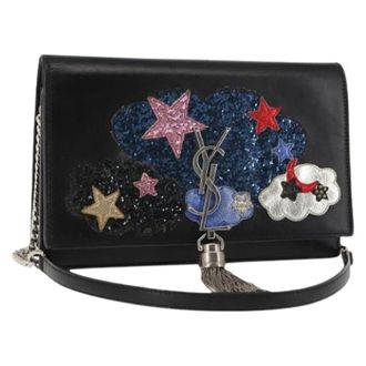 Saint Laurent Sac bandouli&egrave;re en cuir Pre-owned - Femme - Pre-owned - Noir - Taille: ONE Size