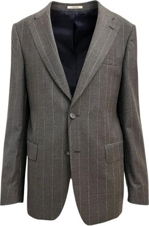 Van Gils Homme, Costumes, Gris, Taille: 4XL Single Breasted Suits