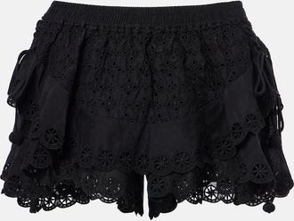 Isabel Marant Short Neis en coton et soie