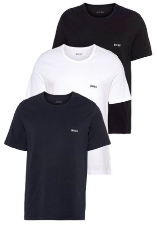 BOSS T-Shirt Rundhals BOSS ONE (Packung, 3-tlg., 3er-Pack) mit dezentem BOSS Logo-Print
