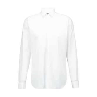 Corneliani Klassisches Wei&szlig;es Baumwollhemd mit Kn&ouml;pfen - - Shirts - Herren - Wei&szlig; - M