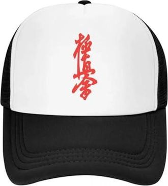 Generic Casquette de karat&eacute; Kyokushi Unisexe personnalis&eacute;e et Tendance Style Trucker pour Adultes Hommes Arts Martiaux Ajustable Hip hop id&eacute;ale Les Sports act