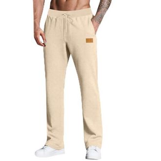 Generic Pantalon de sport pour homme - Taille longue - Pantalon de surv&ecirc;tement - Taille &eacute;lastique avec cordon de serrage - Poches dhiver - Chaud - D&eacute;contract&eacute;