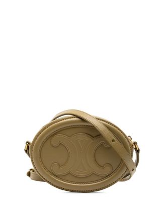 Celine petit sac &agrave; bandouli&egrave;re Triomphe Oval (2022) - Vert