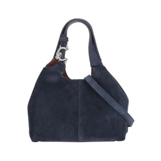 Coccinelle Cabas C-Easy en daim - Femme - Sacs - Bleu - Taille: ONE Size