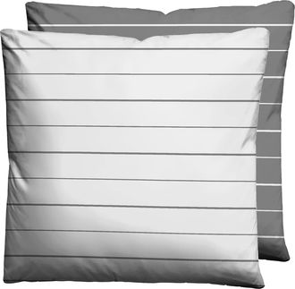 Biberna 0636044 Mix & Match Kopfkissenbezug Mako-Baumwoll-Satin 1x 80x80 cm, sturmgrau