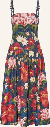 Barbour Kleid Wild Flower Midi Mit Leinen blau