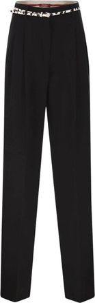 Max Mara Femme, Pantalons, Noir, Taille: 36 FR Pantalon Tailleur Ample Pliss&eacute;