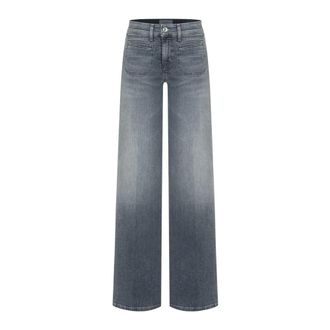 Cambio Femme, Jeans, Gris, Taille: 42 FR Tess Wide Jeans