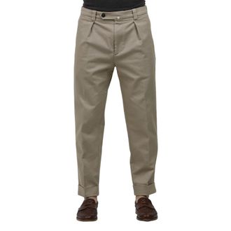 Berwich Stretch-Baumwoll-Waschhose mit verk&uuml;rztem Bein - - Trousers - Herren - Beige - XL