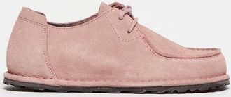 Birkenstock Utti - Chaussures &agrave; lacets unisexes en daim - Rose argile