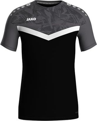 Jako Jako Shirt Iconic, Noir/Anthracite, m Homme