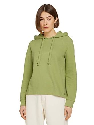 Tom Tailor Denim TOM TAILOR Denim 1027687 Sweat à Capuche Basique Femme,28720 - New Pea Green,XS