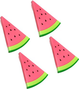 FOMIYES 4 St&uuml;ck Wassermelonenf&ouml;rmige Handtuchclips aus Kunststoff Windfeste W&auml;scheklammern f&uuml;r Strandstuhl und Haushalt rutschfeste Quilt Befestigungsclips Kl