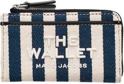 Marc Jacobs Portefeuille The Stripe Canvas en coton et lin