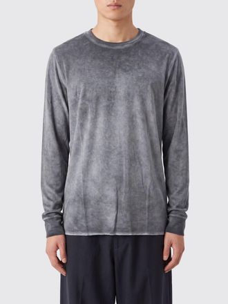 Thom Krom T-shirt &agrave; manches longues en viscose avec col rond