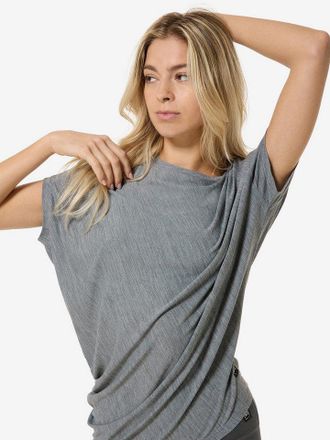 super.natural T-Shirt asymmetrisch geschnittenes W YOGA LOOSE TEE f&uuml;r Damen