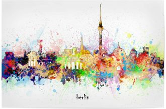 artboxONE Poster 30x20 cm St&auml;dte Berlin Skyline Artistic - Bild Berlin Berlin Skyline Cities