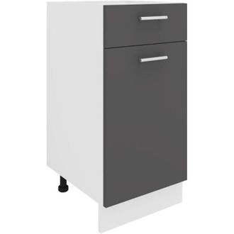 ebuy24 Mobilier de cuisine submerg&eacute; Esilo h. 82 x l. 40 x p. 46 cm Blanc / Anthrazit