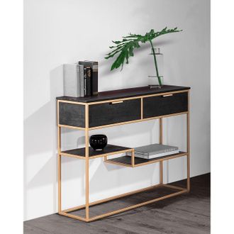 Jack & Alice home24 Konsolentisch Harbin II 100 x 80 x 33cm Schwarz