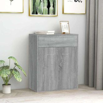 vidaXL Sideboard Grau Sonoma 60x30x75 cm Holzwerkstoff Vidaxl