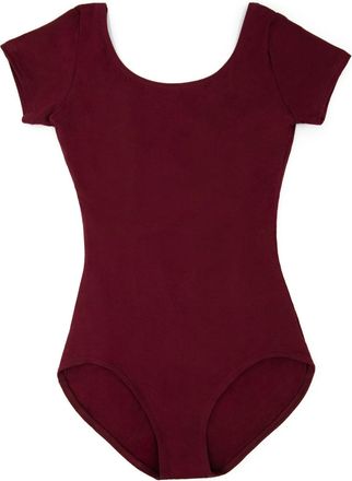 Capezio Womens Classic Damentrikot kurz&auml;rmlig, Burgunder, S