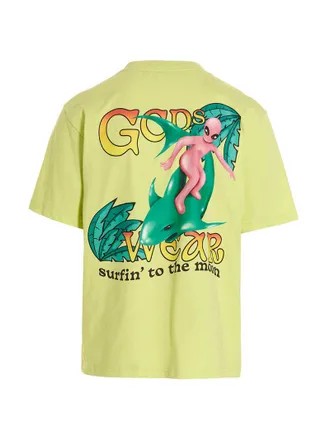 GCDS Mens Bicolor Cotton T-Shirt