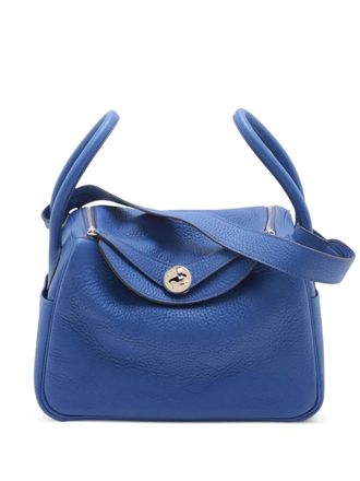 Hermès 2011 Clemence Lindy Satchel-Tasche 26cm - Blau