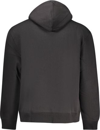 Calvin Klein Logo-Embroidered Cotton Hoodie - Black