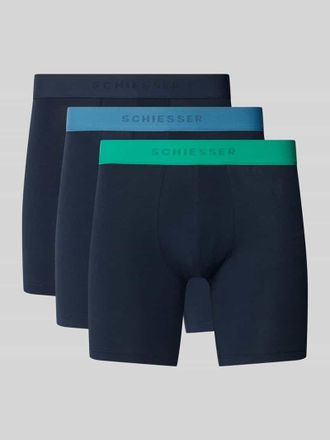 Schiesser Slim Fit Boxer Briefs aus Baumwoll-Mix im 3er-Pack