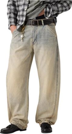 Levi's Homme, Jeans, Bleu, Taille: W34 Jean Baggy Barrel