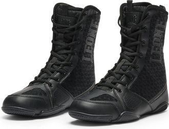 LEONE 1947 Unisex Stivaletti Boxe Professional Professionelle Box-Stiefel-CL102, Schwarz, 45 EU