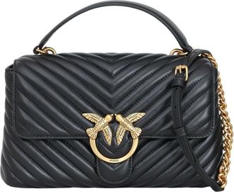 Pinko Pinko, Femme, Sacs, Noir, Taille: ONE Size Classic Love Bag Puff