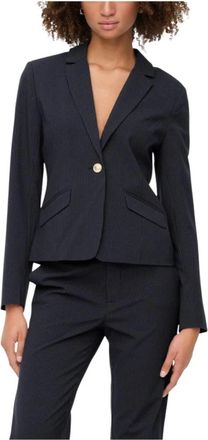 Only Only, Femme, Vestes, Bleu, Taille: 38 FR Blazer &agrave; rayures