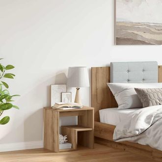 Generic Bettschrank, Nachttisch mit Offenen Stauf&auml;chern, Seitenschrank aus Holzwerkstoff, Platzsparender Schlafzimmer-/G&auml;stezimmer-Organizer f&uuml;r die Wichtigst