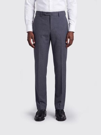 Pantaloni Torino Pantalon de tailleur pliss&eacute; slim en m&eacute;lange de laine vierge stretch