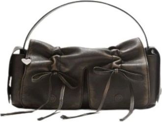Acne Studios Femme, Sacs, Noir, Taille: ONE Size Sac bandouli&egrave;re en cuir