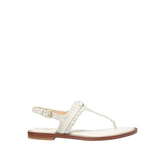Michael Kors Mandy Signature Logo T-Strap Sandale - - Shoes - Damen - Beige - 38 1/2 EU
