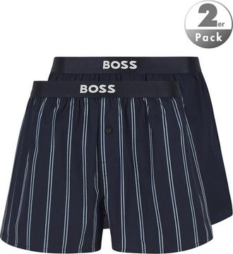 HUGO BOSS Herren Boxershorts blau Baumwolle gestreift