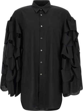 Comme Des Gar&ccedil;ons Homme, Chemises, Noir, Taille: M Fluid Fabric Shirt