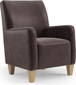 Cavadore Cavadore Sessel Vida / Polstersessel im trendigen Design / 74 x 93 x 81 / Mikrofaser, Braun